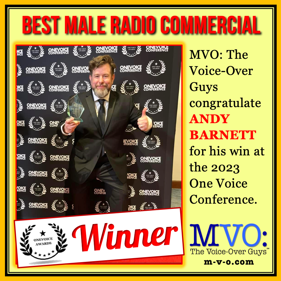 Andy Barnett Awarded Best Male Radio Commercial Prize - Male Voice-Over ...